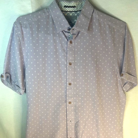 Ted Baker | Shirts | Ted Baker Button Up Dress Shirt Size 4 Smmd Light ...